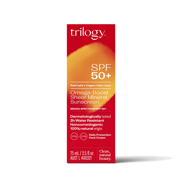 Trilogy SPF 50+ Omega-Boost Sheer Mineral Sunscreen 75mL – Kiwigo